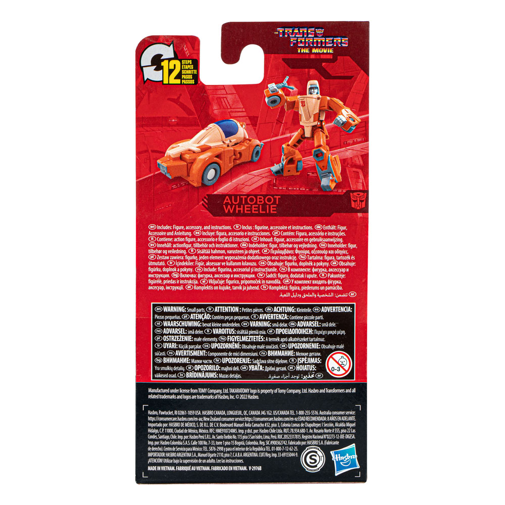 Figurka Transformers: The Movie Studio Series Core Class - Autobot Wheelie