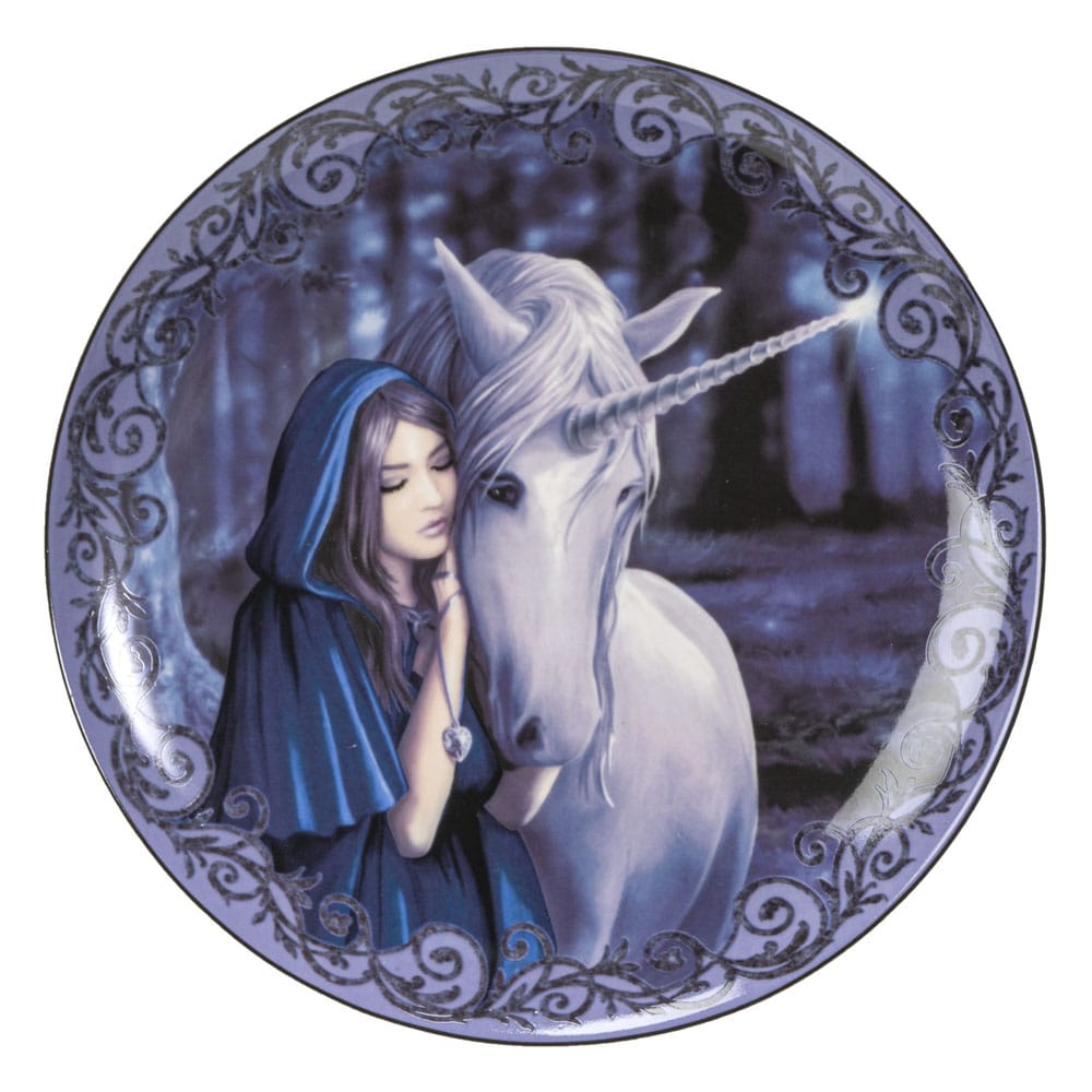 Zestaw 4 talerzy Anne Stokes - Unicorn & Maiden
