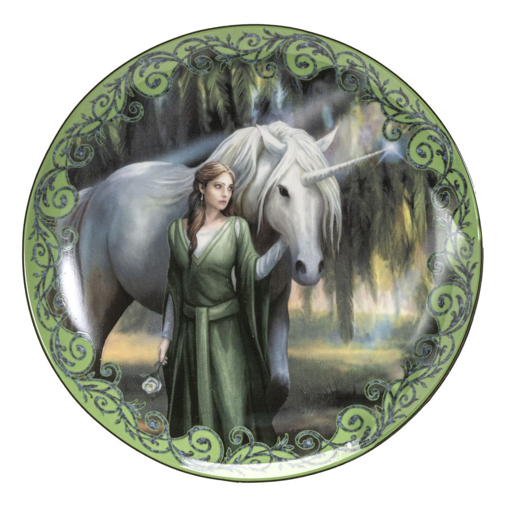 Zestaw 4 talerzy Anne Stokes - Unicorn & Maiden