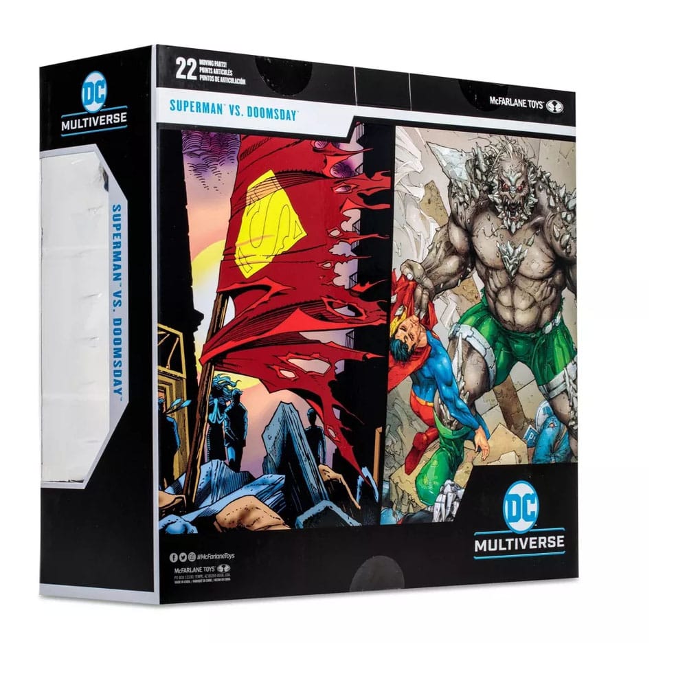 Zestaw 2 figurek DC Multiverse - Superman vs Doomsday (Gold Label)
