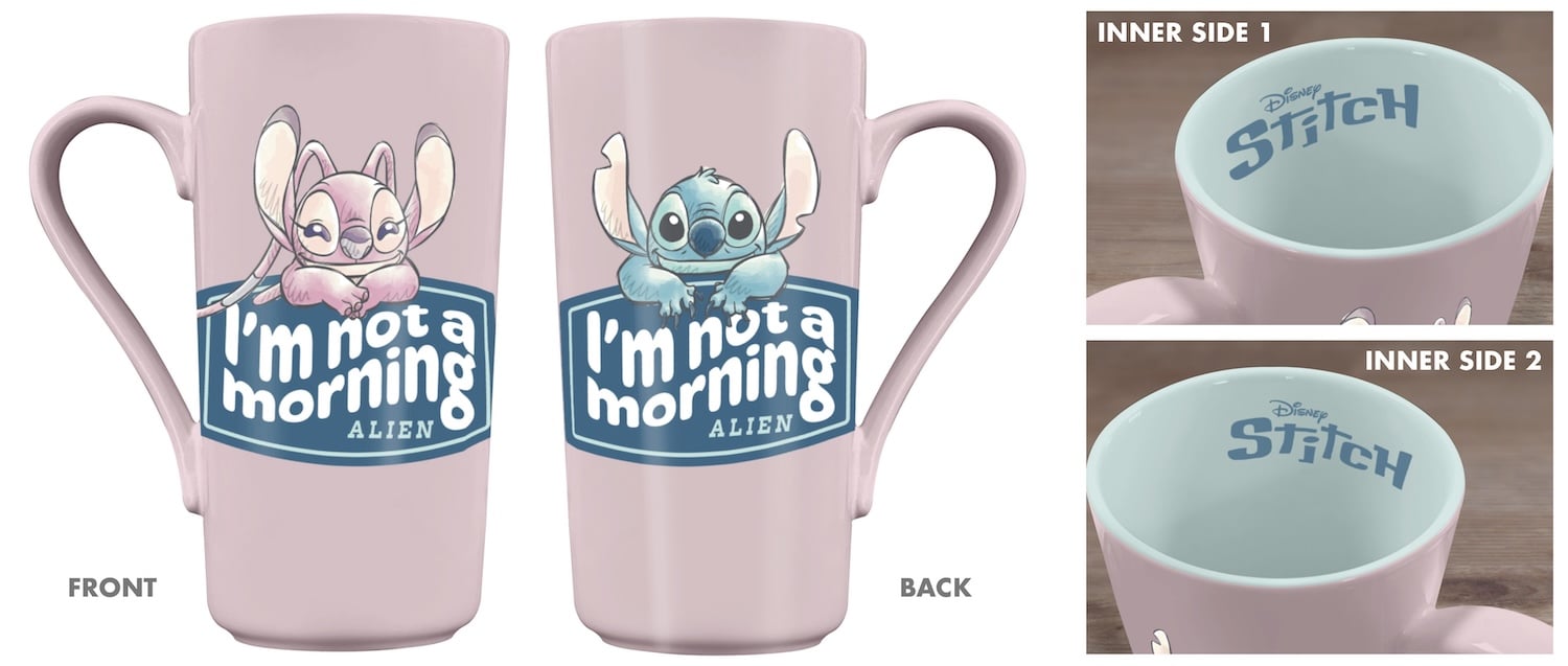 Kubek do Latte Disney Lilo i Stitch - I'm not a Morning Alien (470 ml)