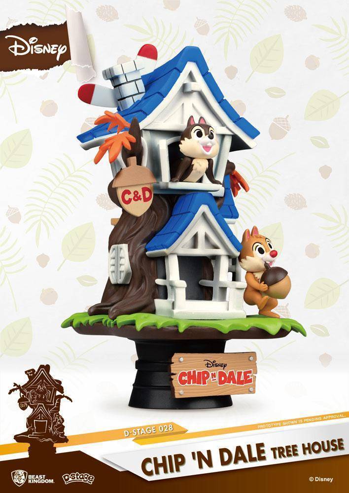 Figurka diorama Chip 'n Dale Tree House D-Select