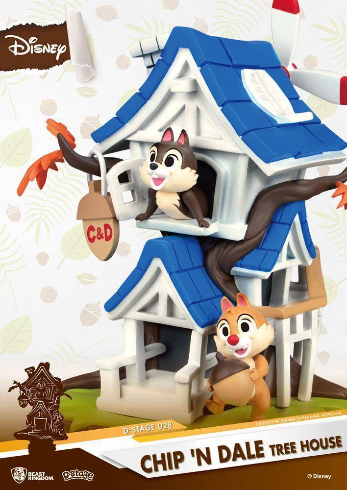 Figurka diorama Chip 'n Dale Tree House D-Select