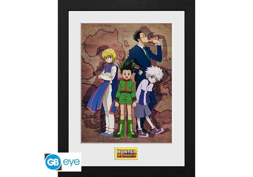 Plakat w ramie Hunter x Hunter - Key Art Map (30 x 40 cm)